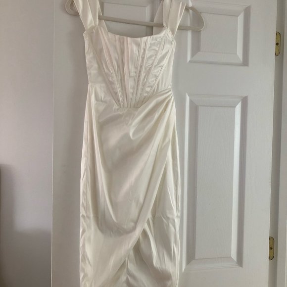 Inamore | Dresses | Lola Balconette Corset Satin Dress | Poshmark